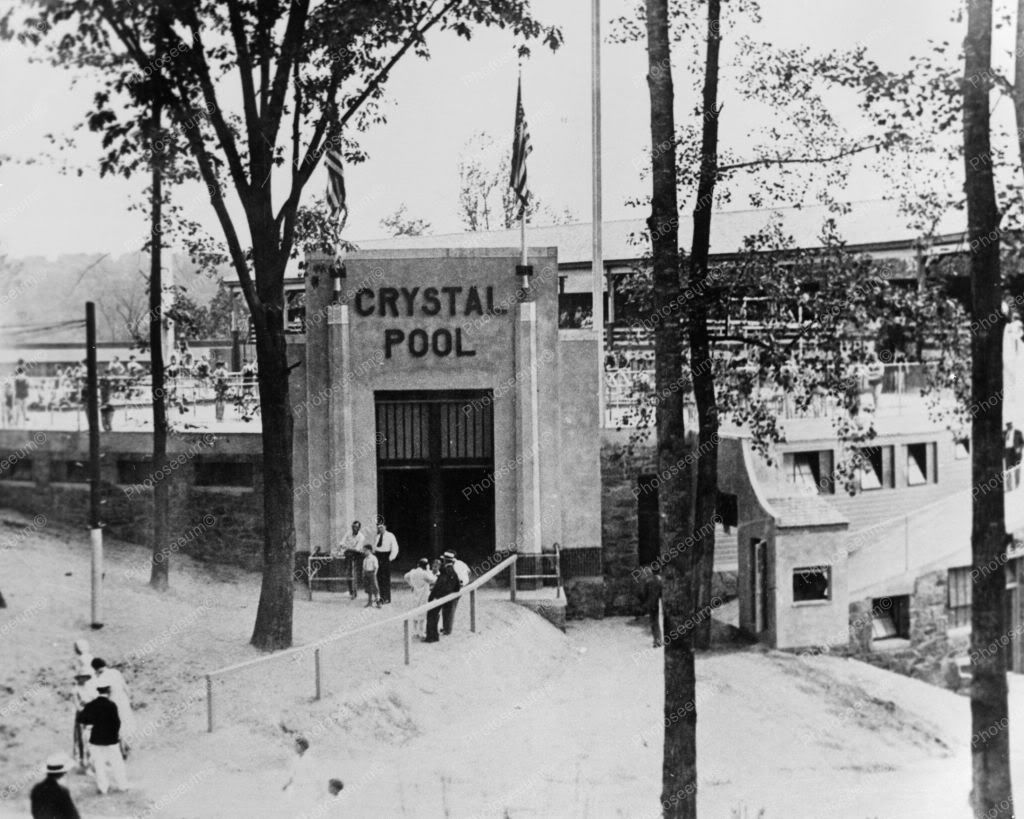 Glen Echo Crystal Pool Main Entrance 8x10 Reprint Of Old Photo Photoseeum